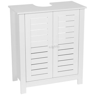 Tendance Waschbeckenunterschrank MDF 2 t&uuml;ren 1 Regal innen - santorin