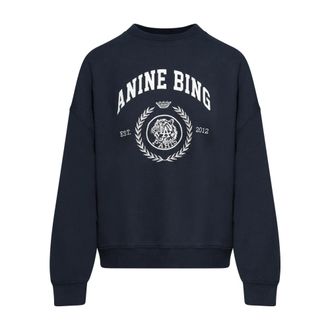 Anine Bing Miles Sweatshirt Collegiate - - Sweatshirts & Hoodies - Damen - Blau - XS
