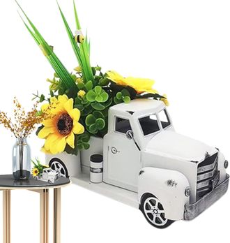 Generic Weihnachtsschmuck f&uuml;r LKWs, Weihnachtsschmuck f&uuml;r Trucks, Vintage, Lkw-Modell mit Dekoration aus Harz, Weihnachtsdekoration, festliche Weihnachtsdekor