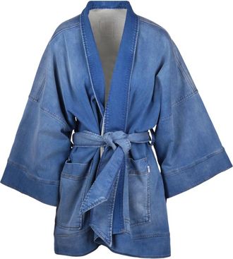 8pm 8Pm, Femme, Blouses et Chemises, Bleu, Taille: 34 FR Giacca Kimono Alghero