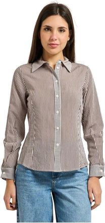Gaud&igrave; Femme, Blouses et Chemises, Brun, Taille: 44 FR Gaud&igrave; Chemises Brown