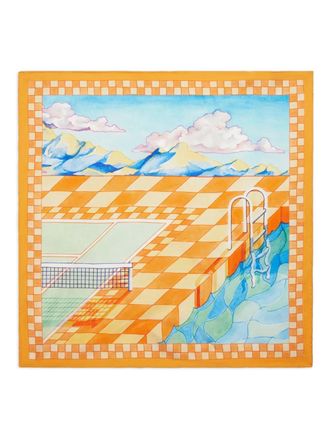 Casablanca Surreal Pool Schal - Mehrfarbig