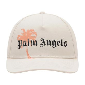 Palm Angels Hollywood Cap - - Accessories - Herren - Beige - ONE SIZE