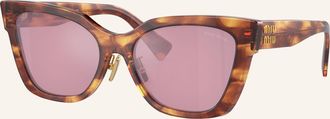 Miu Miu Sonnenbrille Mu 02zs braun