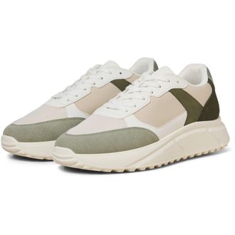 Jack & Jones Jack & Jones Aspire Runner Polyurethan Herren Wei&szlig;e Seetang / Bronzegr&uuml;ne Sneakers