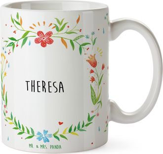Mr. & Mrs. Panda Tasse Theresa - Geschenk, Kaffeetassen, Porzellantasse, Teebecher, Keramiktasse