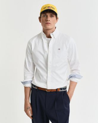 GANT Herren Slim Fit Oxford-Hemd mit Stretch (XXXL) Weiß
