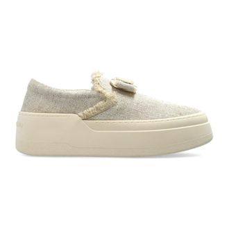 Ferragamo Cristal Plateau Schuhe - - Shoes - Damen - Beige - 39 1/2 EU