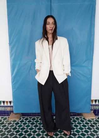 Mango Pantalon droit Lyocell noir - Femme - 34 - MANGO