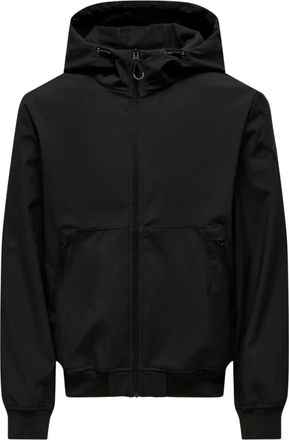 Only & Sons Only & Sons, Homme, Vestes, Noir, Taille: M Bowie Softshell Bomber Noos