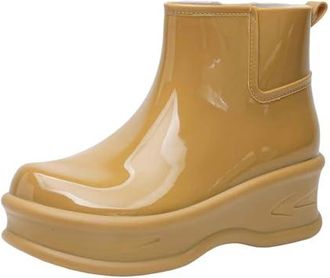 Generic Bottes en caoutchouc pour femme avec fond &eacute;pais - Faciles &agrave; nettoyer - Durabilit&eacute; accrue - Imperm&eacute;ables - Faciles &agrave; mettre et &agrave; enlever - Bottes de pl