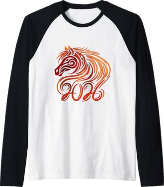 Creativemotions Chinesisches Neujahr des Pferdes 2026 Raglan