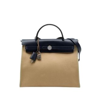Herm&egrave;s Pre-owned Herbag Zip 31 - Femme - Pre-owned - Beige - Taille: ONE Size