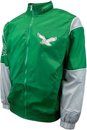 Mitchell & Ness Veste latérale authentique NFL, Philadelphia Eagles Vert, S