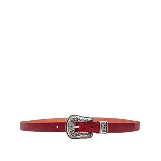 Golden Goose Lace Washed Belt - - Accessories - Damen - Rot - 80 CM