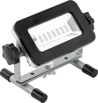 Eglo LED Strahler Piera, tragbare Arbeitsleuchte aus Aluminium und Kunststoff, Kleiner Arbeitsscheinwerfer in schwarz mit schwenkbarem Spot, IP44, neutralw