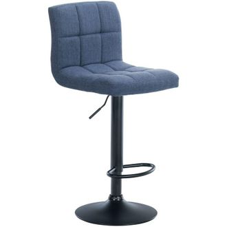 Clp Tabouret de bar Calma Tissu Bleu Noir