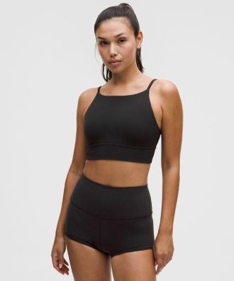 lululemon Focuser Hochgeschlossener BH Leichter Halt f&uuml;r A/B-Cups f&uuml;r Frauen - Gr&ouml;&szlig;e 2XS in Black