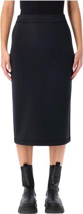 Moncler Femme, Jupes, Noir, Taille: 38 FR Jupe Slim en N&eacute;opr&egrave;ne