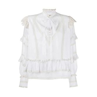 Zadig&Voltaire Femme, Blouses et Chemises, Blanc, Taille: 36/38 FR Trinity Blouse