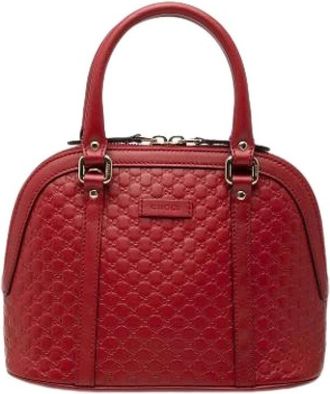 Gucci Pre-owned Vintage Satchel - - Pre-owned - Damen - Rot - ONE SIZE