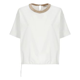 PESERICO Femme, Tops, Blanc, Taille: 42 FR T-Chemises