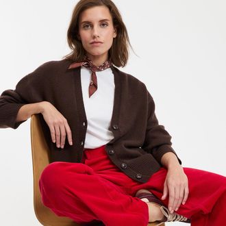 La Redoute Collections Gilet En Laine En Grosse Maille