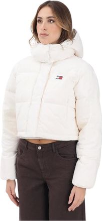 Tommy Jeans Femme, Vestes, Beige, Taille: 40 FR Down Cropped Alaska Puffer Jacket
