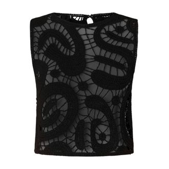 Pinko Pinko, Femme, Blouses et Chemises, Noir, Taille: 36 FR Eruzione Top