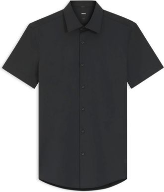 HUGO BOSS Kurzarmhemd in 4-Way-Stretch-Qualit&auml;t, Slim Fit in