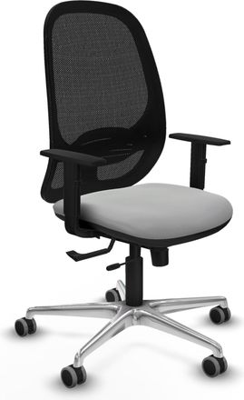 Piqueras y Crespo Cilanco Basic-B&uuml;rostuhl mit 1D-Armlehnen, h&ouml;henverstellbare Lendenwirbelst&uuml;tze, ausgestattet mit Syncro/Traslack und Schneideschaum, mit Rollen von 65