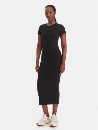 Tommy Jeans Kleid f&uuml;r den Alltag DW0DW22339 Schwarz Slim Fit