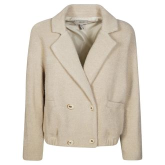 Dixie Kurzer Zweireiher-Mantel - - Jackets - Damen - Beige - L