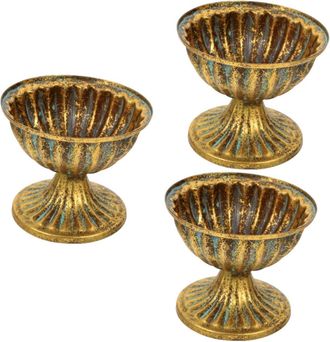 BESPORTBLE 3stücke Vintage Eisen Blumenvasen Für Hochzeiten Und Garten Dekoration Retro Blumentopf Mit Stilvollem Design Für Tischdeko Und Innenräume Robust Und 