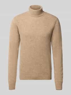 Casual Friday Slim Fit Rollkragenpullover aus Woll-Mix Modell Karl