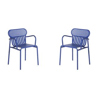 PETITE FRITURE Chaise Week-end avec accoudoirs - Set de 2 Petite friture