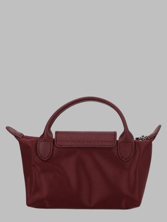 Longchamp Womens Clutch Le Pliage Original Bordeaux Polyamide Handbags Hand Bags