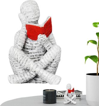 Generico Figur der lesen Pulp, Statue des Denkers der lesend, Figur des Glaubensdenkers m s t Art Erne, Es D