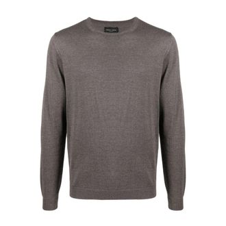 Roberto Collina Stylischer Pullover mit Rundhalsausschnitt - - Knitwear - Herren - Grau - 2XL