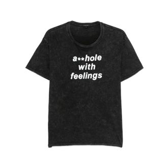 R13 Crew Neck Kurzarm T-Shirt - - Tops - Herren - Schwarzk - L