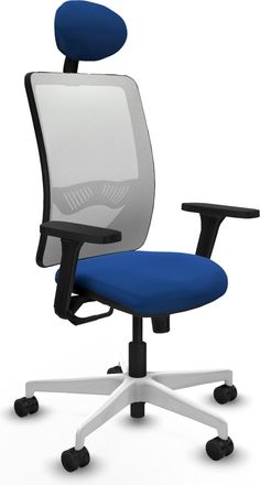 Piqueras y Crespo Gepolsterter B&uuml;rostuhl Zulema mit 3D-Armlehnen, h&ouml;henverstellbarer Lendenwirbelst&uuml;tze und festem Kopfteil, ausgestattet mit Sincro 3-Positionen und Sc