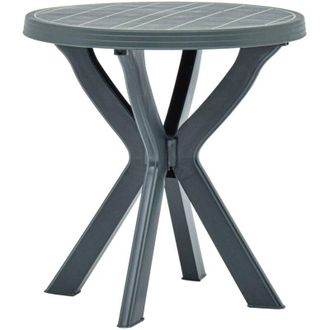 vidaXL Vidaxl - Table de bistro Blanc &Oslash;70 cm Plastique