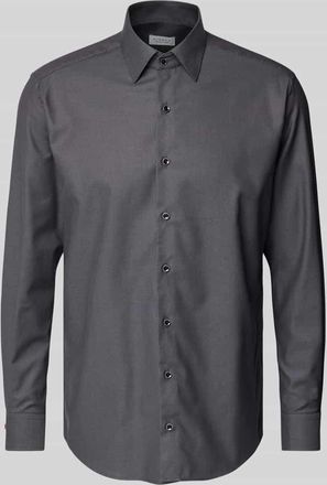 Eterna Regular Fit Business-Hemd in Uni-Struktur