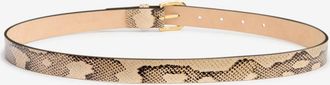 Isabel Marant Ceinture Zap En Cuir - Femme - Sahara - Taille75 - Isabel Marant