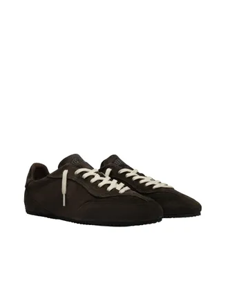 Axel Arigato Mens Sneakers La Daze Runner Dark Brown-Black Suede Upper: Suede; Lining: Bamboo Trainers Brown/black