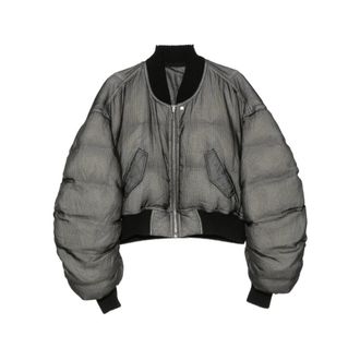 Rick Owens Secchia Cropped Flight - - Jackets - Damen - Grau - S
