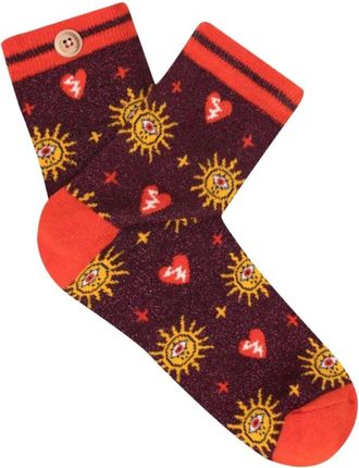 Cabaia Nahtlose Socken mit Muster - - Underwear - unisex - Braun - ONE SIZE