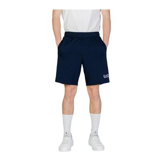 Emporio Armani Baumwollmischung Hose mit Vordertaschen - - Shorts - Herren - Blau - M