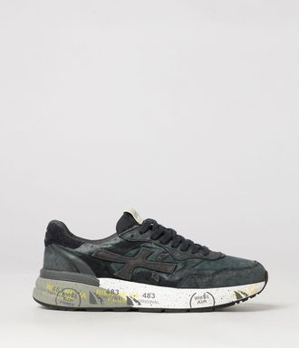 Premiata Mick Sneakers von aus Leder und Wildleder mit Logo und Used-Look