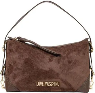 Love Moschino Braune Polyester-Handtasche